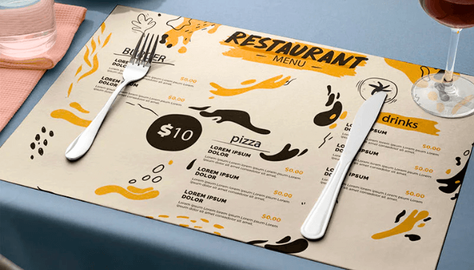 #1 Paper Table Mat Printing in Dubai | Enhance Your Brand with Us